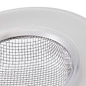 Mtsooning 2Pcs Kitchen Sink Strainer Drainer, 3 Inch Stainless Steel Mesh Sink Drain Cover Stopper for Kitchen Basin Bath Basket Filter Replacement