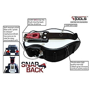 CE TOOLS SnapBack Chalk Line with Releasable Tip & Blue it Up Extreme Visibility Marking Chalk