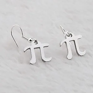Unisex Pi Sign Earring Back to School Gift Science Jewelry (earring)