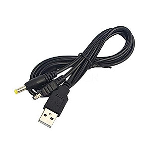 Skywin PSP Charger Cable 6 Feet 2-in-1 Replacement Charger Cable Compatible with PlayStation Portable PSP 1000 2000 3000 and PS3