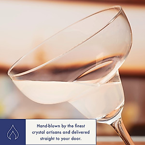 ELIXIR GLASSWARE Crystal Margarita Glasses Set of 4-14.5 oz Cocktail Glasses in Gift Packaging - Gift for Wedding, Anniversary, Birthday, Christmas - Dishwasher Safe