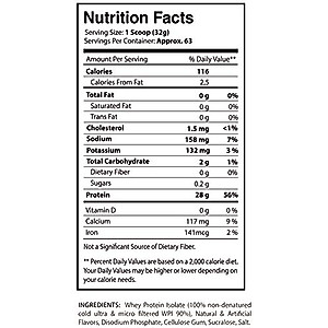 Iso Fuzion 100% Whey Isolate by Scilabs Nutrition | 28g Non Denatured Protein Powder, Banana Nut Muffin Flavor, 4.4lb