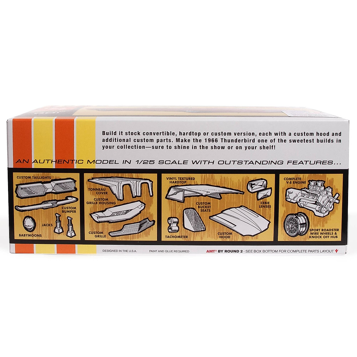 AMT 1966 Ford Thunderbird Hardtop/Convertible 1:25 Scale Model Kit