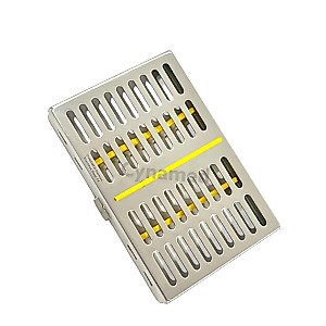 Cynamed Premium German Dental Autoclave Sterilization Cassettes Box Rack for 10 Instruments Branded