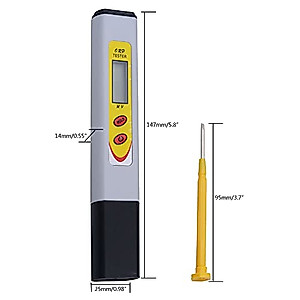Meichoon ORP Tester Meter -1999mV~1999mV Millivolts Redox Digital Pen-Type for Drinking Water, Swimming Pool and Aquarium DH06