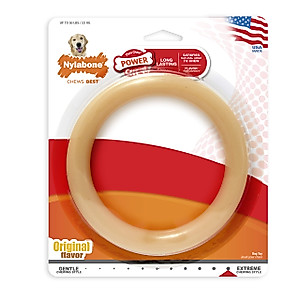 Nylabone Power Chew Ring Power Chew Dog Toy, Dog Toys for Aggressive Chewers, Large - Up to 50 lbs. (1 Count)