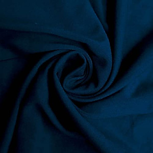 Texco Inc Siro Stretch Rayon Jersey Knit Apparel Fabric, Teal 1 Yard
