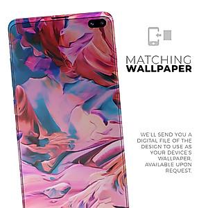 DesignSkinz Blurred Abstract Flow V16 Protective Vinyl Decal Wrap Skin Cover Compatible with The Samsung Galaxy S20 (Screen Trim & Back Glass Skin)