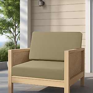 idee-home Outdoor Cushions for Patio Furniture, Outdoor Seat Cushions 28.5 x 28.5 Waterproof & Fade Resistant Couch Sofa Replacement Deep Couch Chair Cushion for Yard Garden Deck