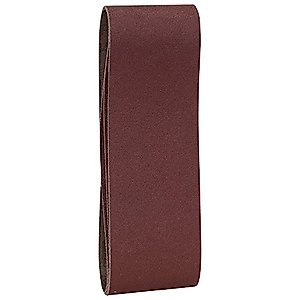 Bosch Professional 2608606004 Sanding Belts60x400 G150, Red, 60 x 400 mm, Set of 3 Pieces