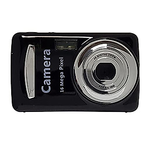 OPLLER Digital Camera,Portable Cameras 16 Million HD Pixel Compact Home Digital Camera for Kids Seniors Black