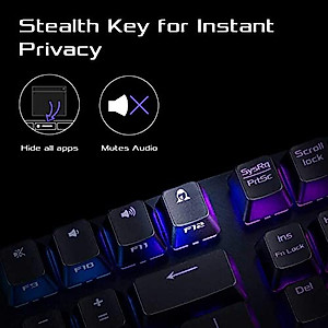 ASUS RGB Mechanical Gaming Keyboard - ROG Strix Scope Deluxe | Cherry MX Silent Red Switches | 2X Wider Ctrl Key for FPS Precision | Gaming Keyboard for PC (Renewed)