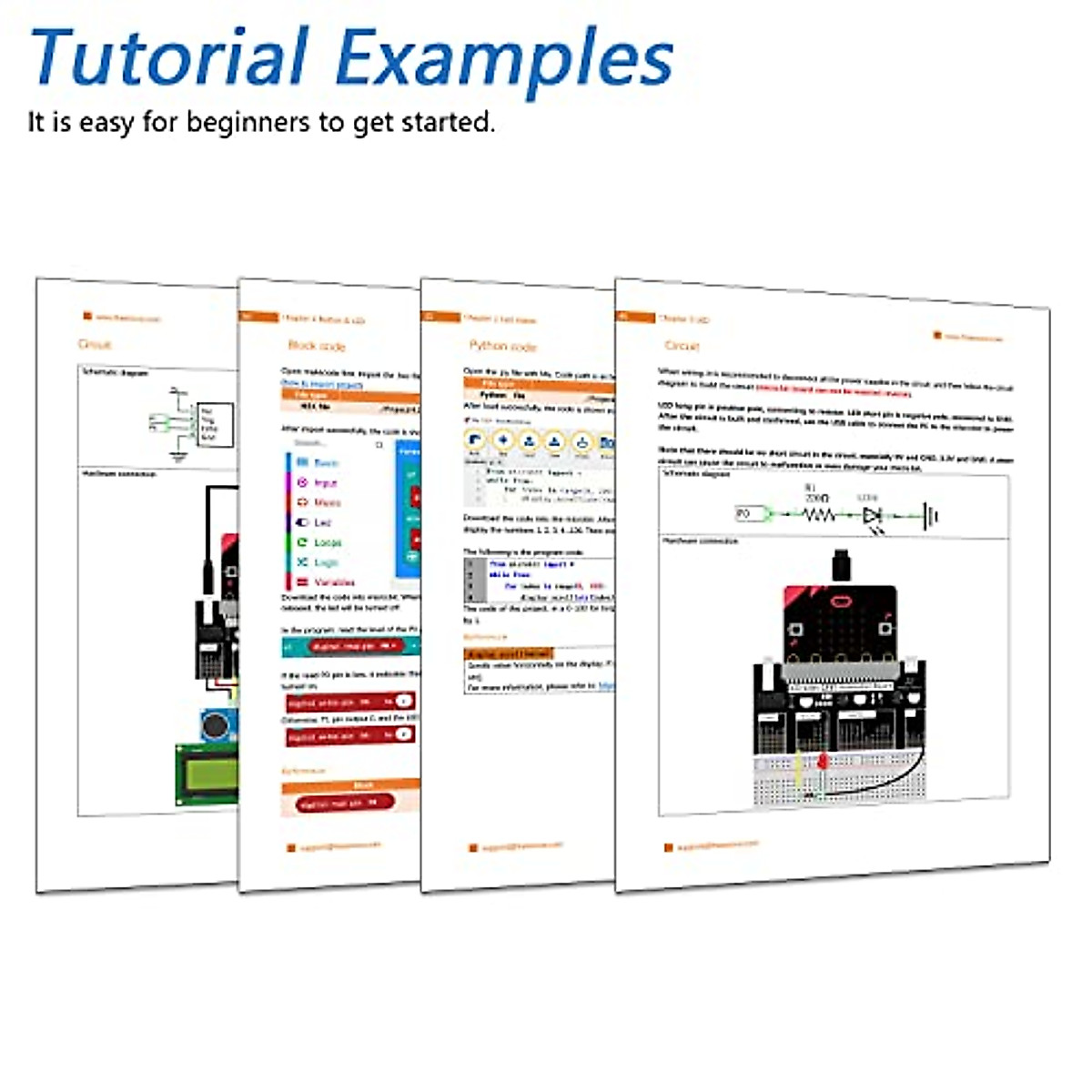 Freenove Super Starter Kit for BBC Micro:bit (V2 Included), 266-Page Detailed Tutorial, 192 Items, 38 Projects, Blocks and Python Code