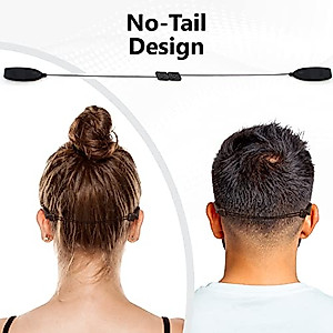 Eye Glasses String Strap Holder - No Tail Glasses Strap - Adjustable Eyeglass Strap - Wired Sunglasses Strap for Men - 15" Glass Lanyard for Women - 2 Cords