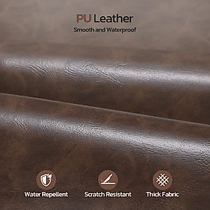 Toiletry Bag for Men, Travel Essentials Travel Toiletry Bag, Water-Resistant Compact Bathroom Roll Organizer for Hygiene, Shaving kit, Valentines Day Gifts for Him(1.Chic Brown(PU Leather))