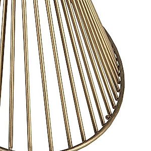 INK+IVY Mercer Dining Oval Solid Wood Tabletop, Metal Wire Frame Base Mid-Century Modern Style Dinner Tables, 70" Wide, Bronze