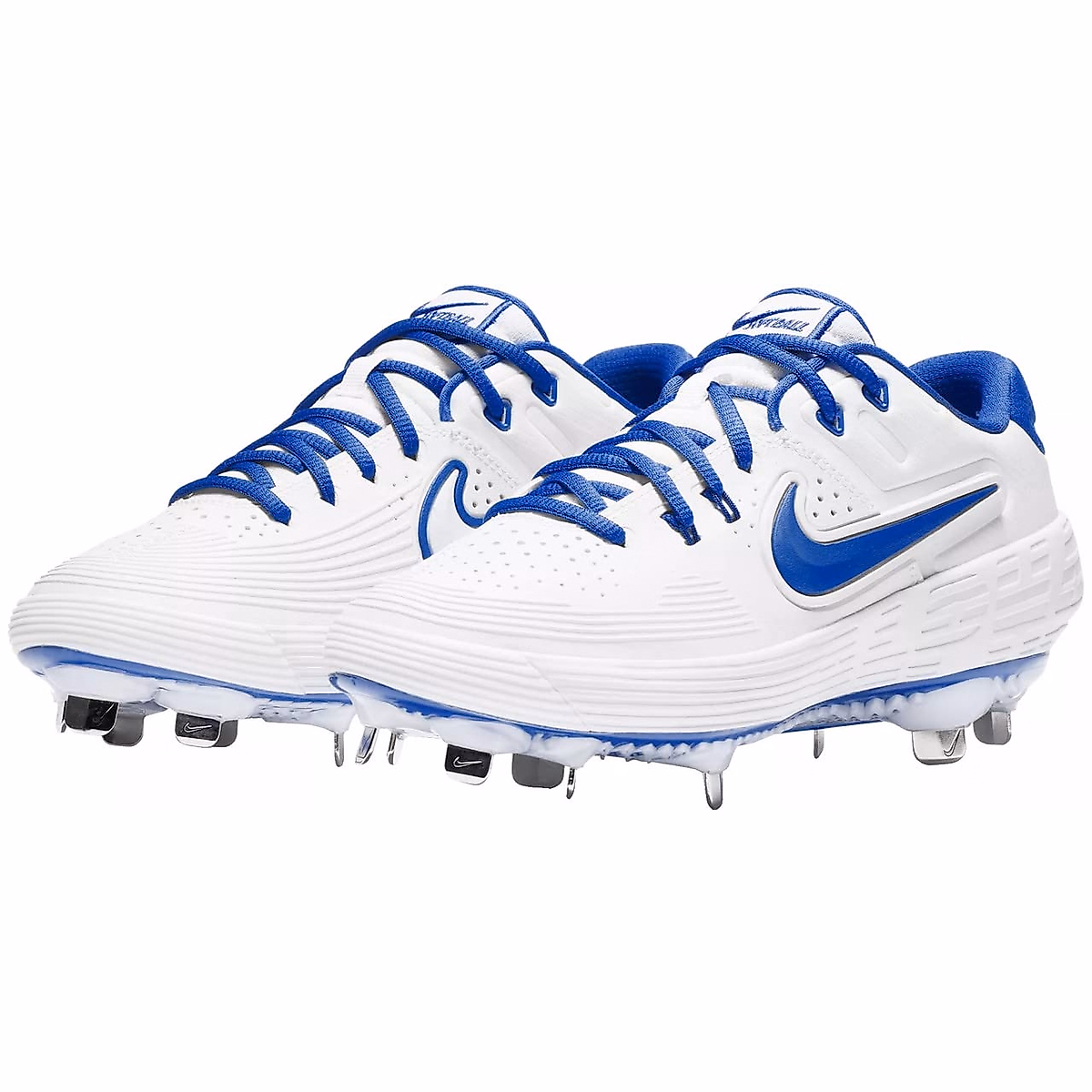 Nike Women's Zoom Hyperdiamond 3 Elite CS Softball Cleat (10, White/Game Royal-White)
