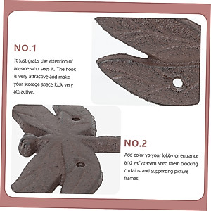 Zerodeko Sturdy Iron Material Coat Hanger Wall Mount Dragonfly Key Decor Clothes Hook