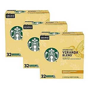 Starbucks Coffee Veranda blend single serve capsules for Keurig K-Cup pod brewers (96 Count)