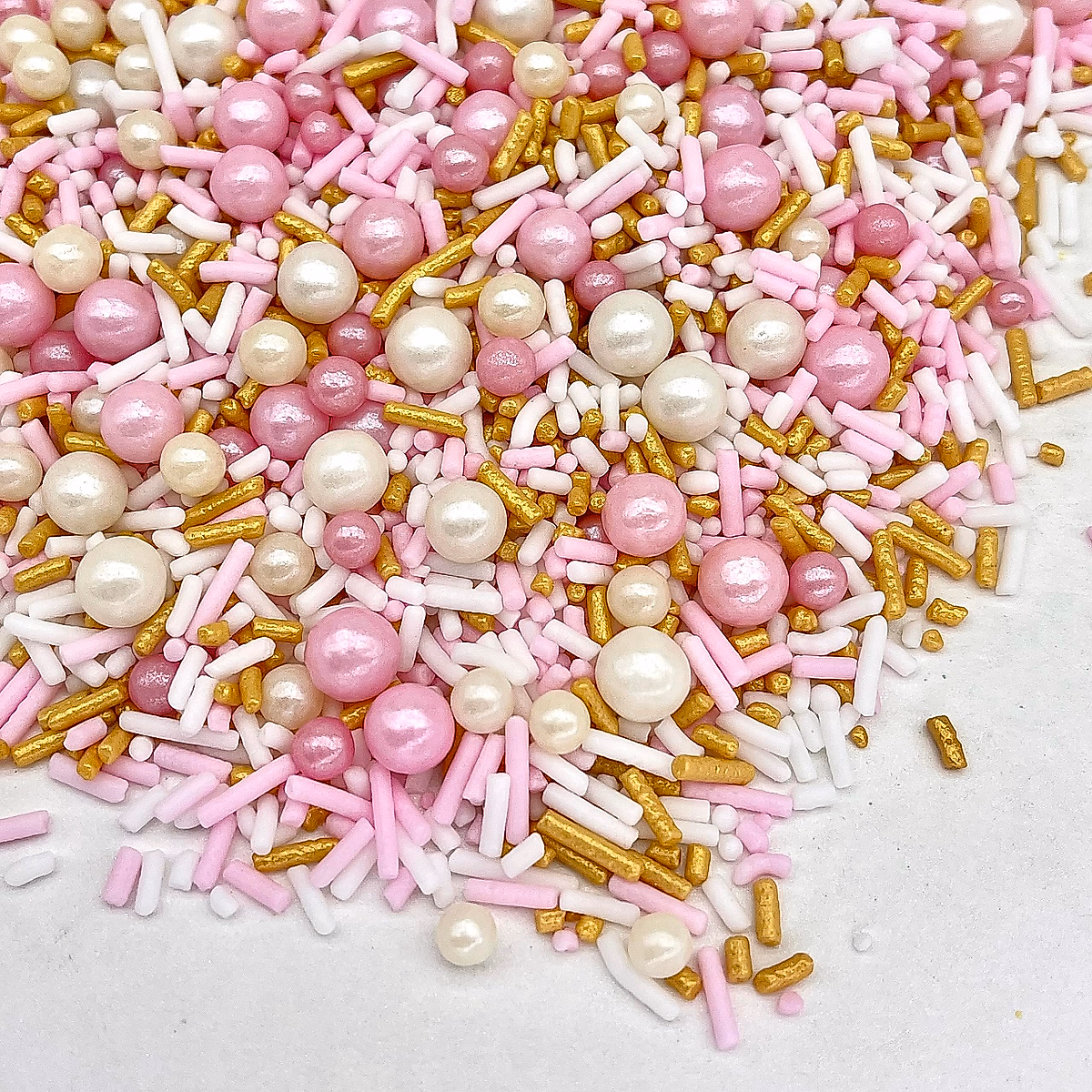 Manvscakes | Rose and gold sprinkles | Cake sprinkles | Pastel pink sprinkle | Baking sprinkles | Cupcake sprinkles