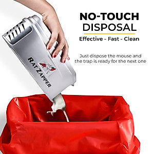 Rat Zapper - Electric Mouse Traps Indoor for Home - Safe and Effective Mice Traps for House Indoor Kill - Rat Zapper Electronic Rat Trap Reusable and No Touch - Outdoor Electric Rat Trap