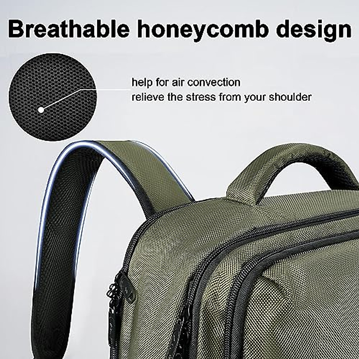 Travel Carry on Backpack, Flight Approved Laptop Backpack with USB Charging Port, Durable Computer Bag for Men Women Fits 15.6 In Laptop, Anti-Theft Waterproof Work Daypack for Business College, Green