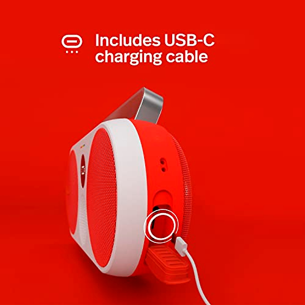 Polaroid P3 Music Player (Black) - Retro-Futuristic Boombox Wireless Bluetooth Speaker Rechargeable with Dual Stereo Pairing