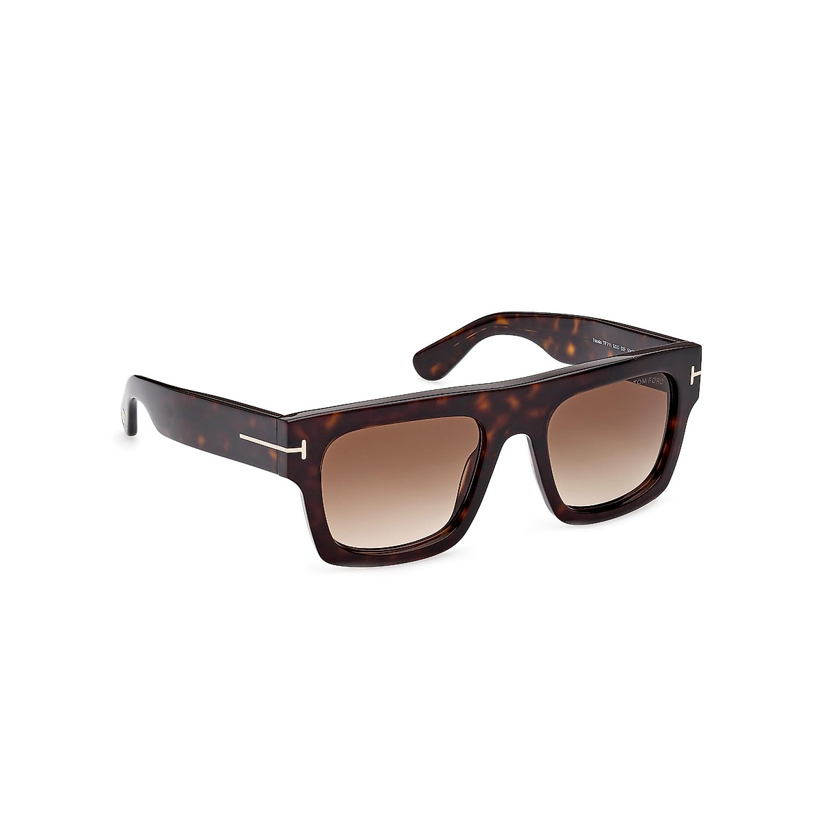 Tom Ford FAUSTO FT 0711 Dark Havana/Light Brown Shaded 53/20/145 unisex Sunglasses