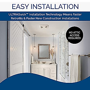 Broan-NuTone XB110 ENERGY STAR Certified Bath Fan, White, 6" Round