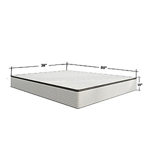 AMBEE21 Twin XL Memory Foam Mattress for Comfortable Sleep | Medium-Firm Comfort Level | Quilting Support, and Pressure Relief | 10 Inches Thickness Include 6 Layers with Spring