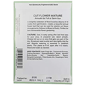 Black Duck Brand Set of 25 Cut Flower Seed Packets! Flower Seeds in Bulk - Great for Creating The Garden of Your Dreams! (25, Cut Flower Mix)