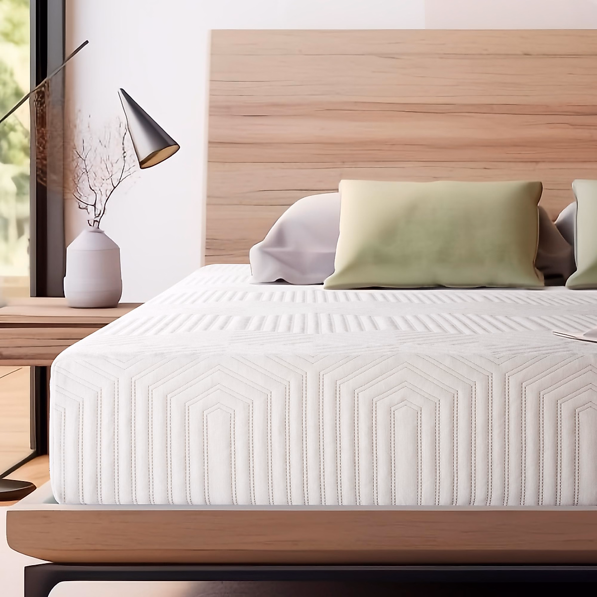 Planet Sleepings 8 Inch King Memory Foam Mattress, Gel Foam Mattress with Breathable Cover, Bed in a Box CertiPUR-US Certified, Covered Mattress Wave Mattress