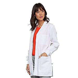 Cherokee Professionals Women Scrubs Lab Coats 32" 1362, L, White
