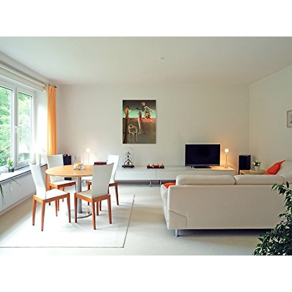 Poster Woman with A Head of Roses. Salvadore Dali. Art Print Reproduction (16.2" x 21.5")