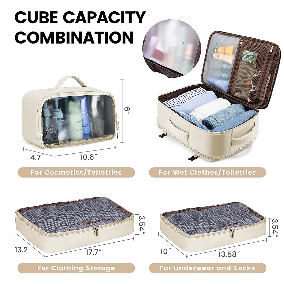 LOVEVOOK Travel Backpack,Carry On Backpack Flight Approved with Toiletry Bag,Expandable Large Laptop Backpack Women Waterproof Backpack Fit 17.3 Inch with USB Charging Port Shoes Compartment