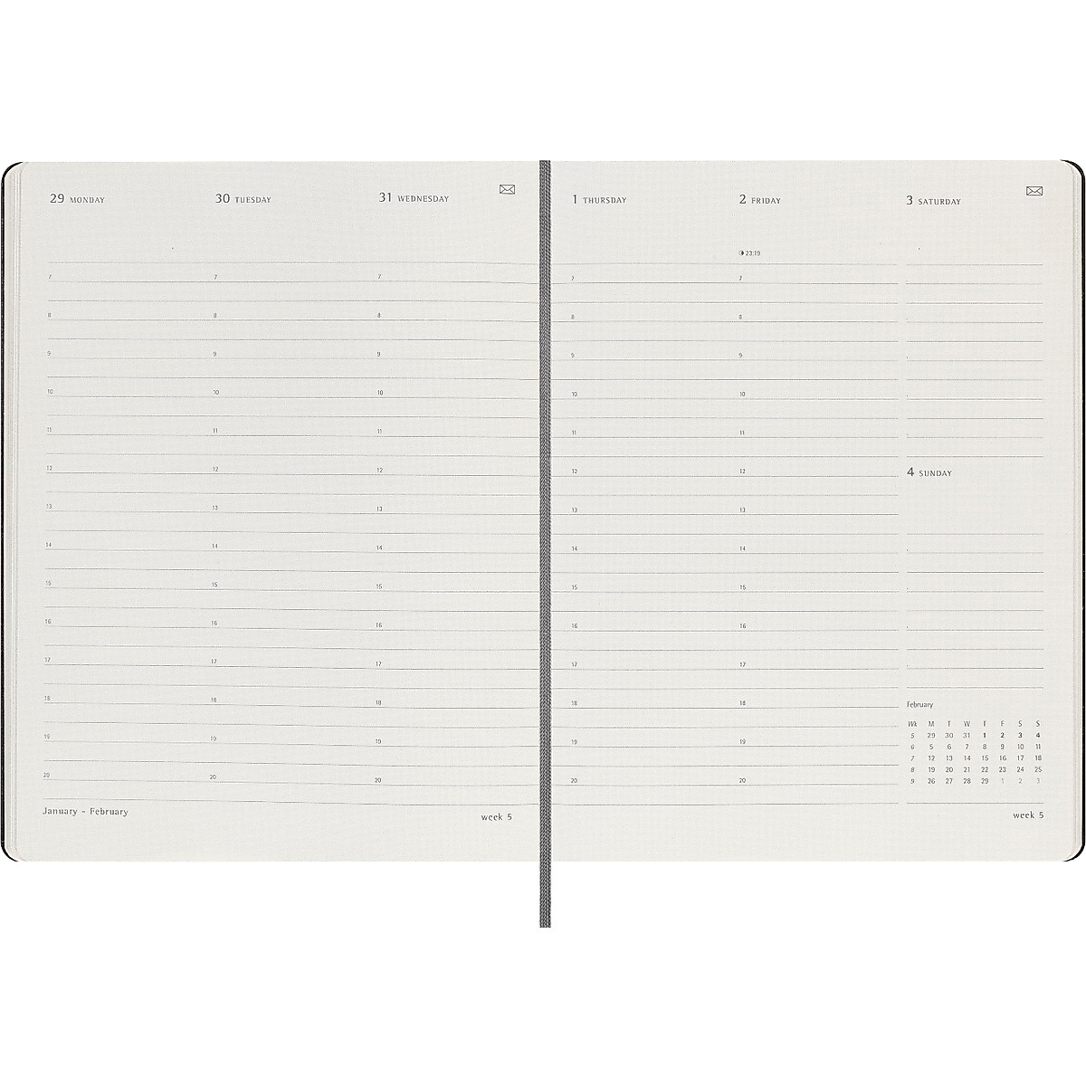 Moleskine 12 Month 2024 PRO Smart Weekly Vertical Planner, Hard Cover, XL (7.5" x 9.5") Black - Compatible with Moleskine Pen+ (Sold Separately)