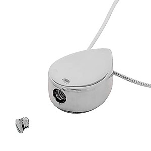 Turquoise Teardrop Pendant and Necklace for Ashes, Sterling Silver, Cremation Jewelry for Ashes