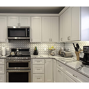 Brookings Shaker Unassembled Wall Kitchen Cabinet W2436, 24 W x 12 D x 36 H, Painted White with Sherwin Williams®, Solid Wood – Design House, 543132