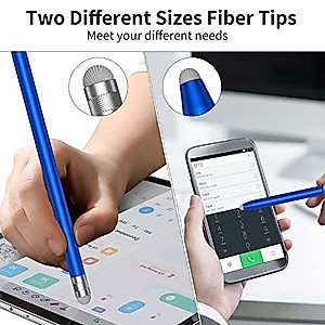 Stylus Pens for Touch Screens, Capacitive Stylish Pencils Compatible with Apple iPad/iPhone/Samsung Galaxy/Tablets/Kindle Fire/Android All Universal Touch Screen Devices (Black/Purple/Blue)