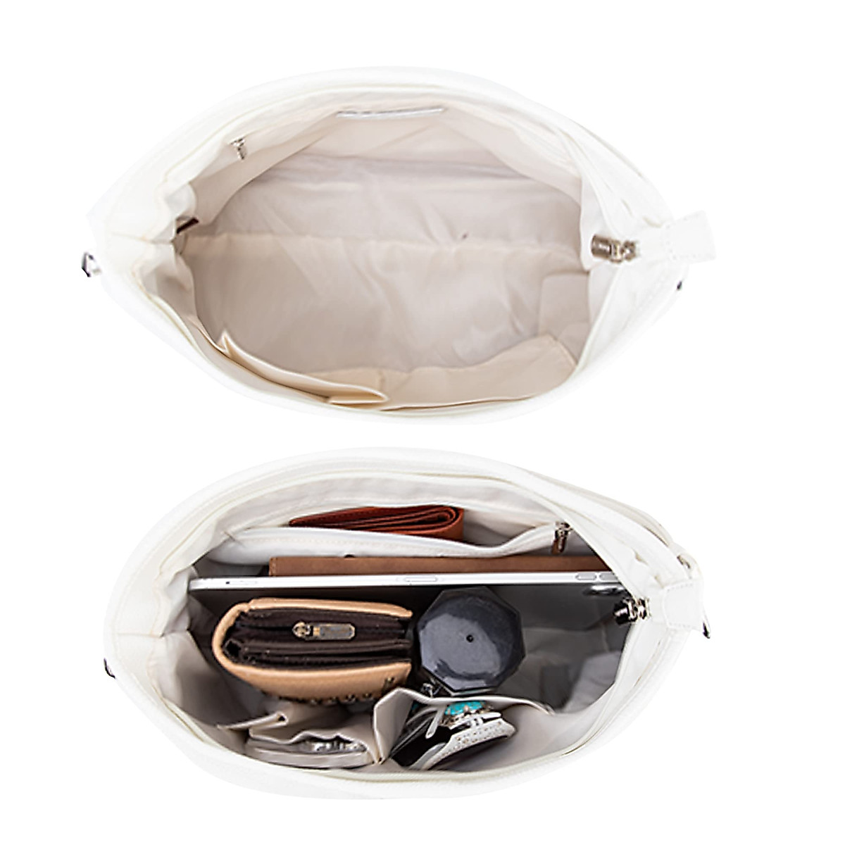 Montana West Soft Hobo Bags for Women Purses and Handbags Top Handle Shoulder Bags with Adjustable Guitar Strap MWC-085BWT