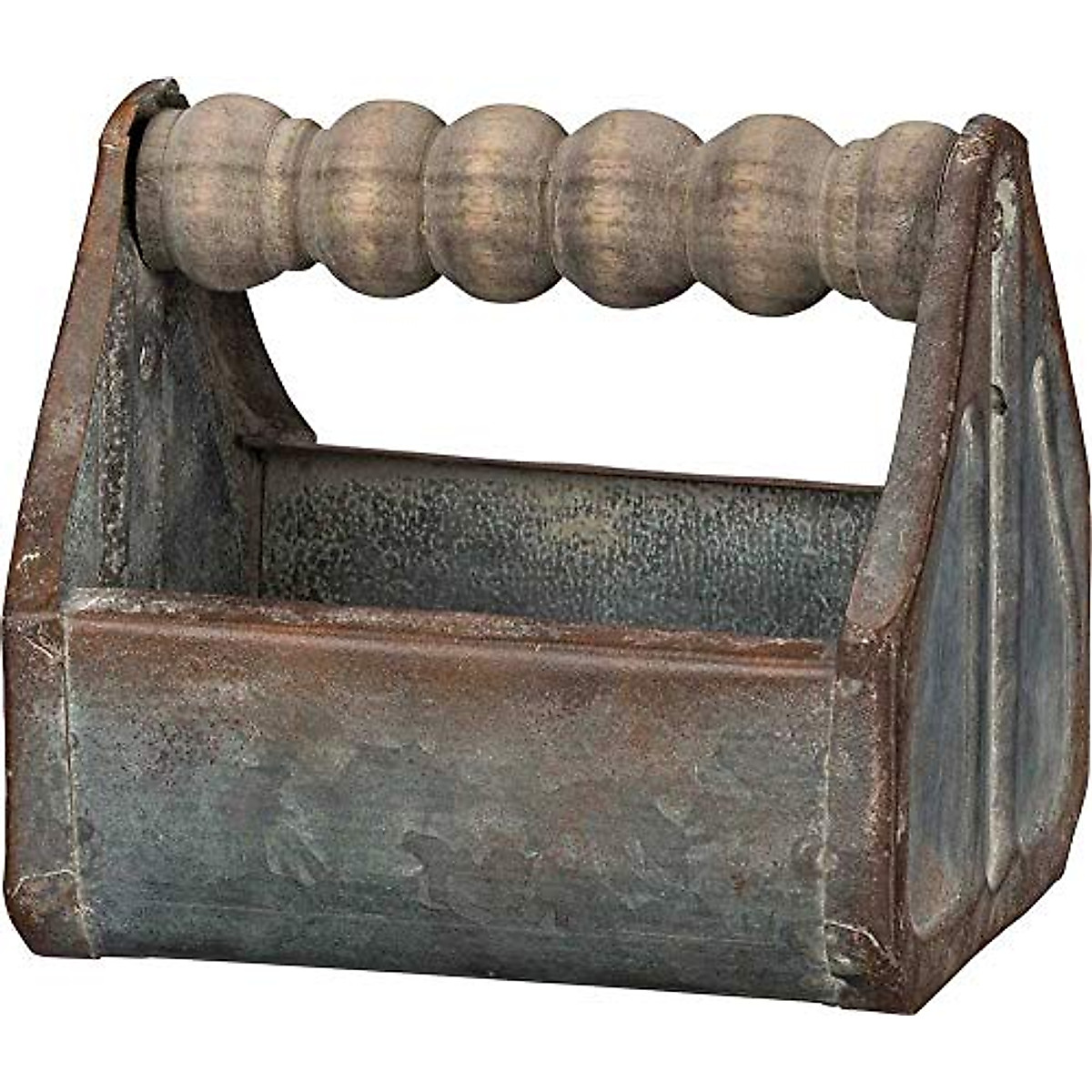 Primitives by Kathy Spindle Handle Tray, Small, Distressed Metal