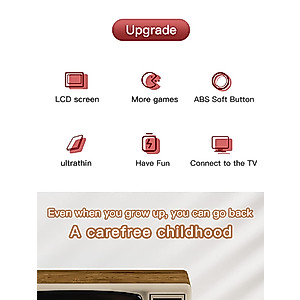 HANDA Instrument Handheld Game Player Video-Game 8 Bit Retro Mini Pocket Gameboy Handheld Game Console Built-in 500 Classic Games for Child Kids