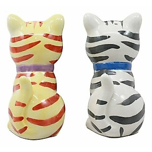 "Home Décor Accents" Kissing Orange And Gray Striped Tabby Cats Salt And Pepper Shakers Set - Home Accents 33-kl1-500