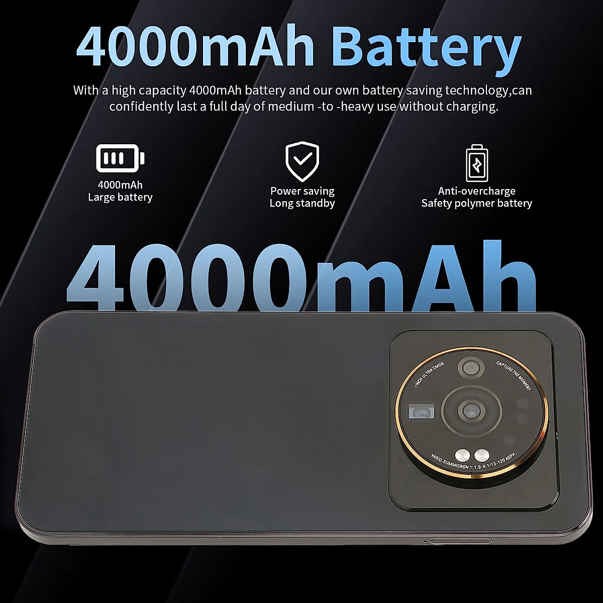 Vikye M12S Ultra Unlocked 5G Smartphone 6.5in HD Screen for Android 12 6GB RAM 256GB ROM WiFi Mobile Phone with Front 8MP Rear 16MP Camera 100 240V (US Plug)