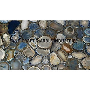 Round Agate Dinning Table Top 42" Inch, Round Coffee Table, Agate Table Top, Agate Coffee Table, Agate Side Table, Grey Agate Geode Table, Turkish Agate, Piece Of Conversation, Family Heir Loom