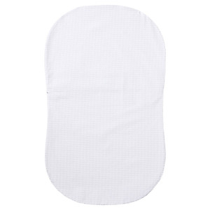 HALO BassiNest Fitted Sheet – 100% Cotton, Soft and Breathable Bassinet Sheet for Babies, 30” x 16” Pre-Shrunk Sheet, Grey Pin Dot