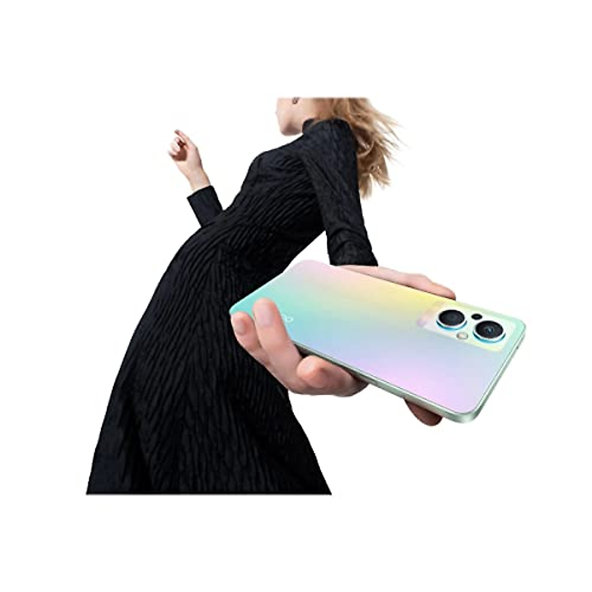 OPPO Reno 8 Lite Dual SIM 128GB ROM + 8GB RAM (GSM only | No CDMA) Factory Unlocked 5G Smartphone (Champagne Silver) - International Version