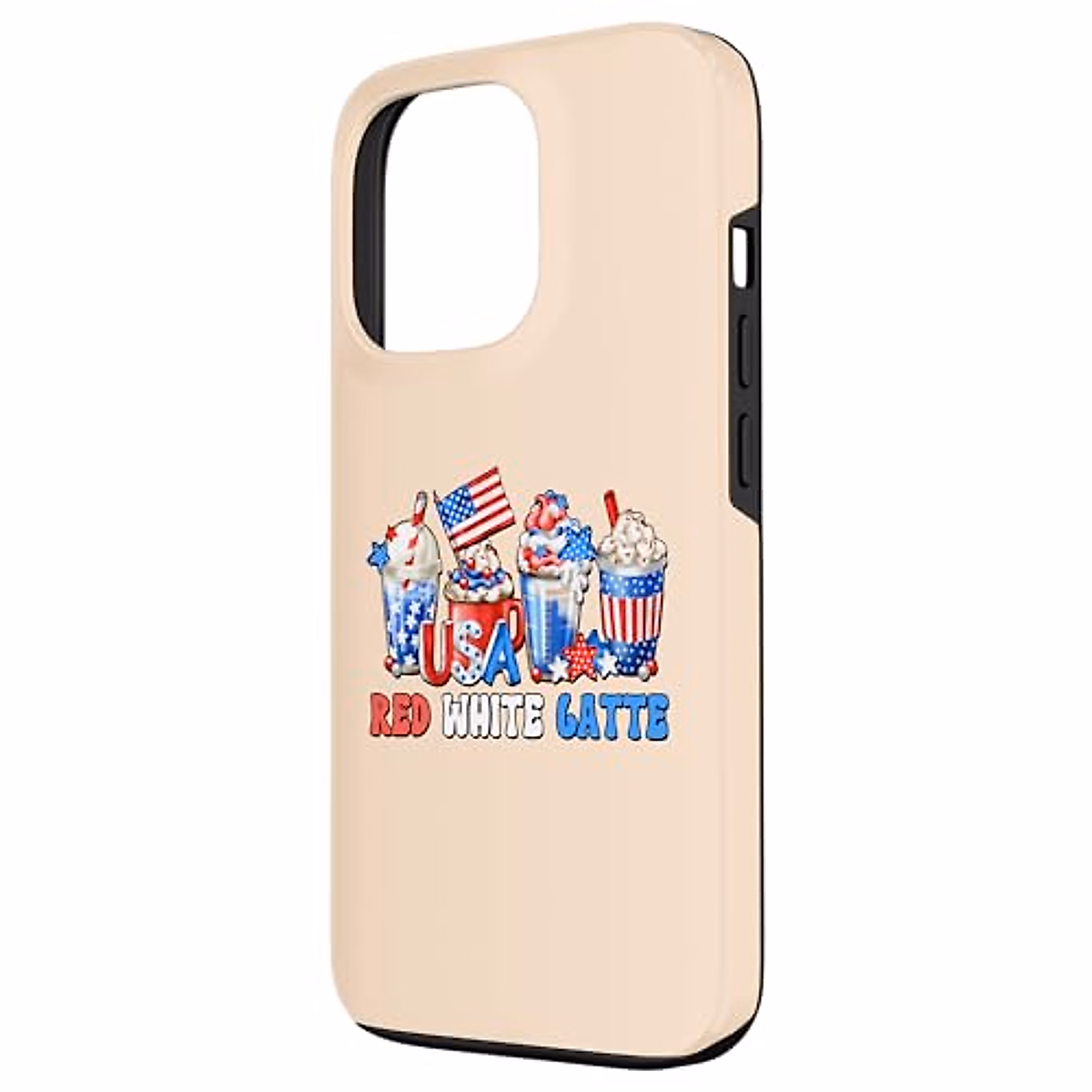 iPhone 13 Pro Funny Fourth Of July Coffee Mugs For Women Red White Latte Case