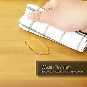 MoNiBloom 2-Tier Bamboo Over The Toilet Storage Rack with Hooks Freestanding Bathroom Space Saver Corner Stand Storage Organizer, Natural