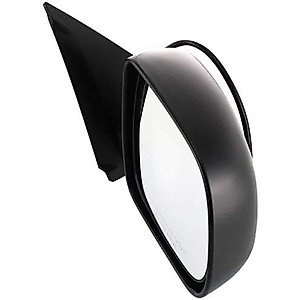 Kool Vue Mirror Set of 2 Compatible with 2005-2011 Toyota Tacoma Driver and Passenger Side Manual Folding, Textured Black, Power Glass
